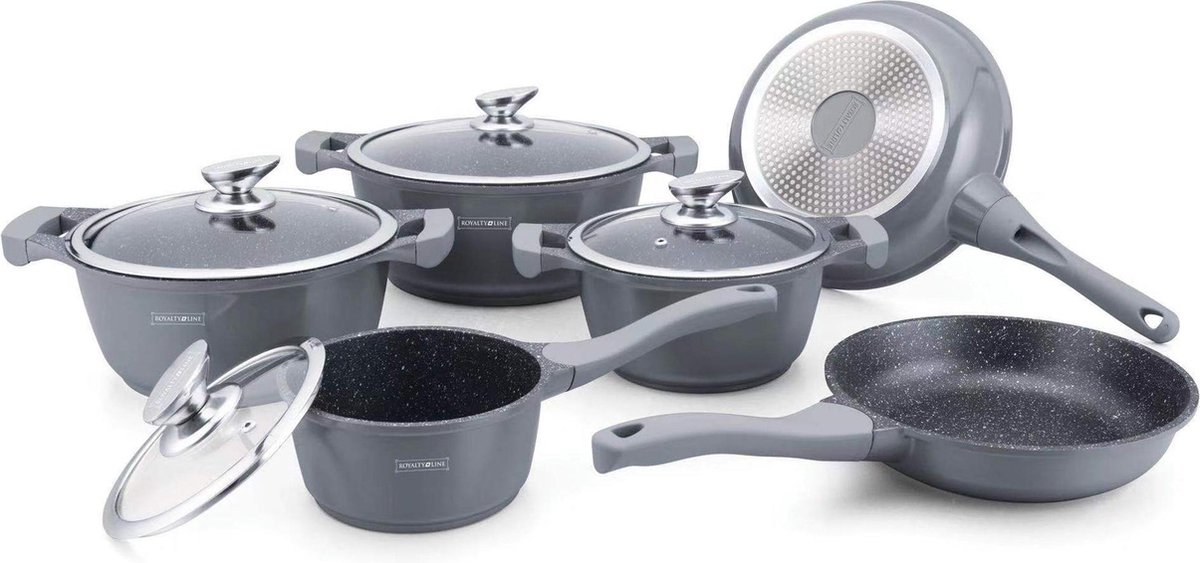 Royalty Line Pannenset Inductie - 10 Delig Koekenpan Inductie - Voor ...