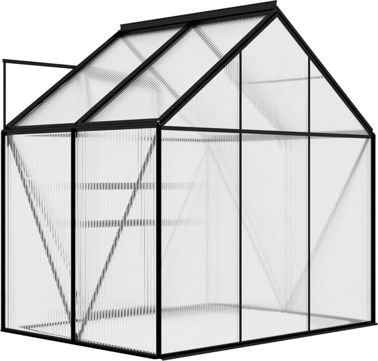Prolenta Premium - Broeikas 2,47 m² aluminium antracietkleurig | bol