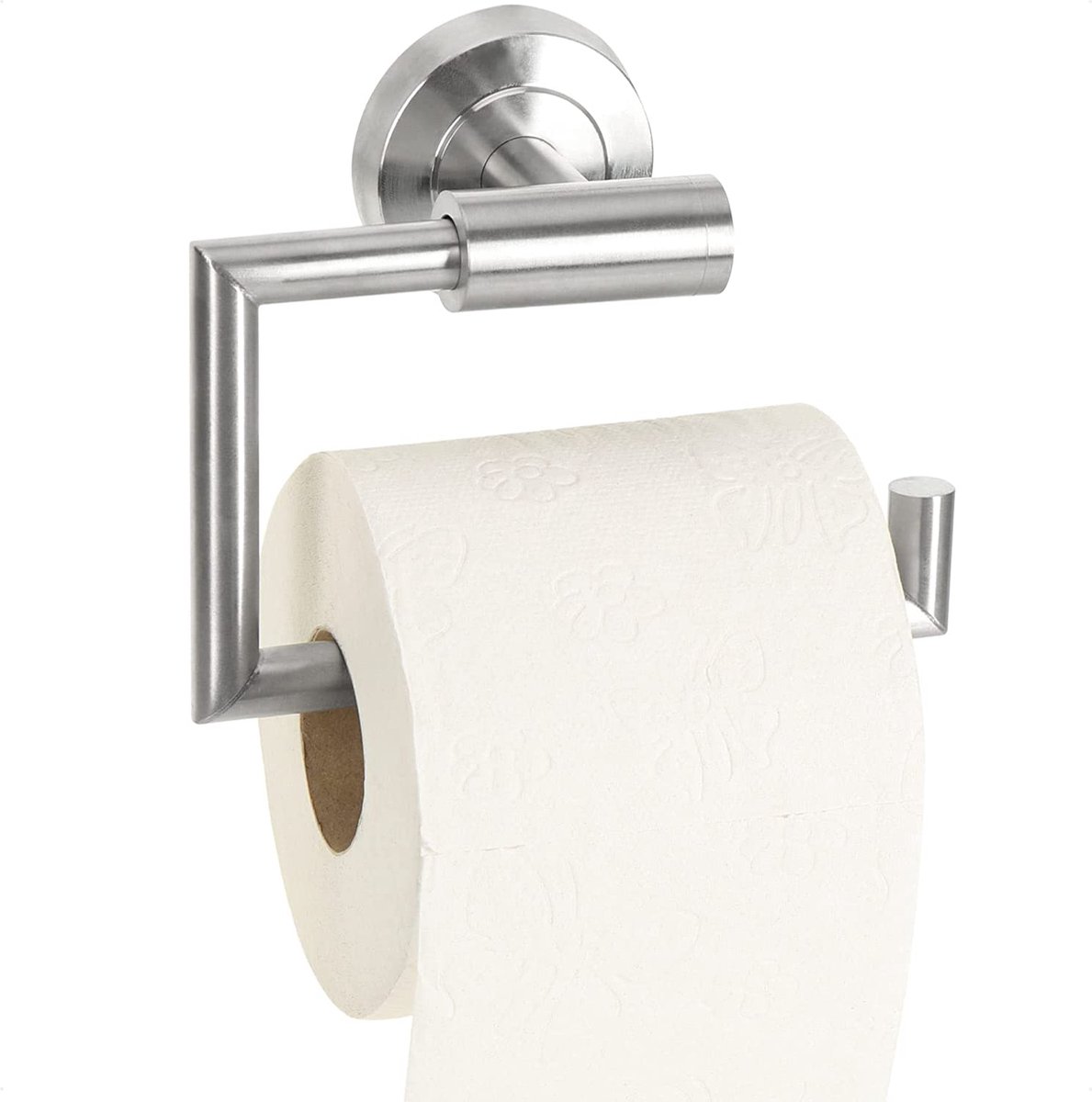 toiletpapierrolhouder - rolhouder van RVS - wandbevestiging voor ...
