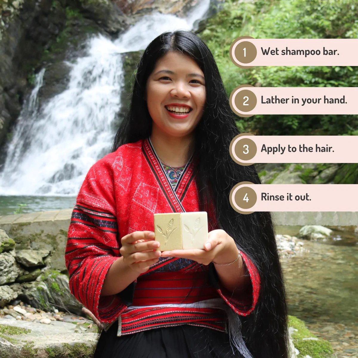 YAO SECRET - SHAMPOO BAR - FERMENTED RICE WATER - GEFERMENTEERD ...