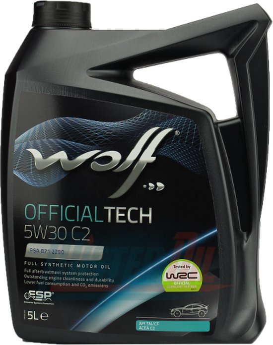 Motorolie Wolf Officialtech C2 5W30 - 5L | bol.com