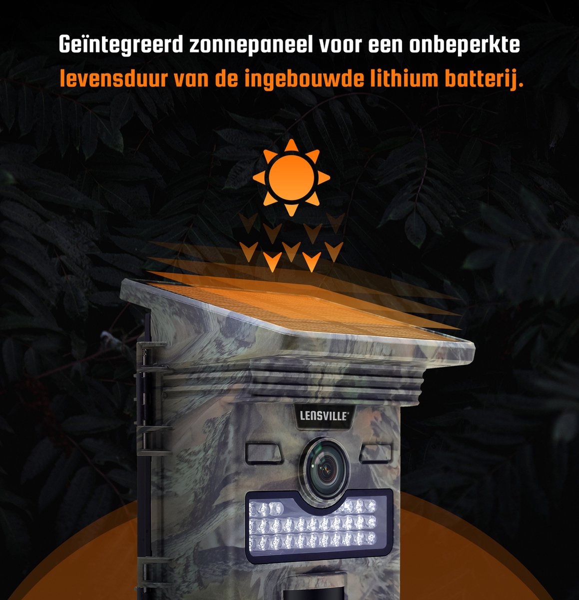 Oplaadbare Wildcamera met Nachtzicht en Zonnepaneel - 1296P - 24MP - Nederlandse... | bol