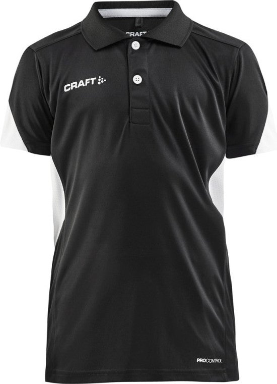 Craft Poloshirt Pro Control Impact Junior Zwart | bol.com