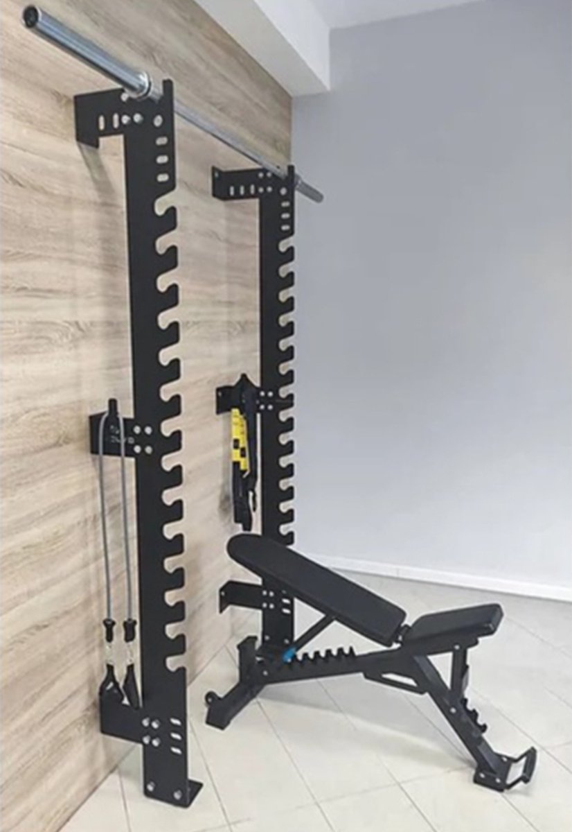 Evolve Fitness WR-035 Wall Mount Rack - Muur bevestigd fitness / squat ...