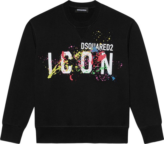 Dsquared2 Jongens Icon Sweater Zwart maat 152 | bol