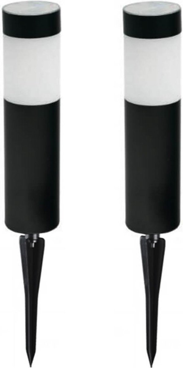 Solar tuinverlichting priklamp Lucifer zwart - Padverlichting op zonne ...