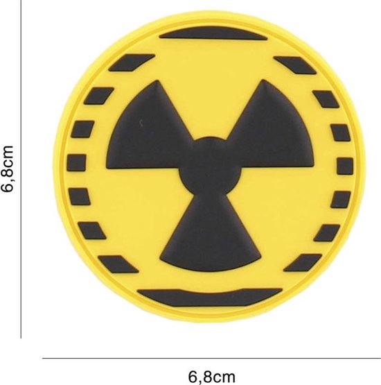 Embleem 3D PVC Nuclear Geel | bol