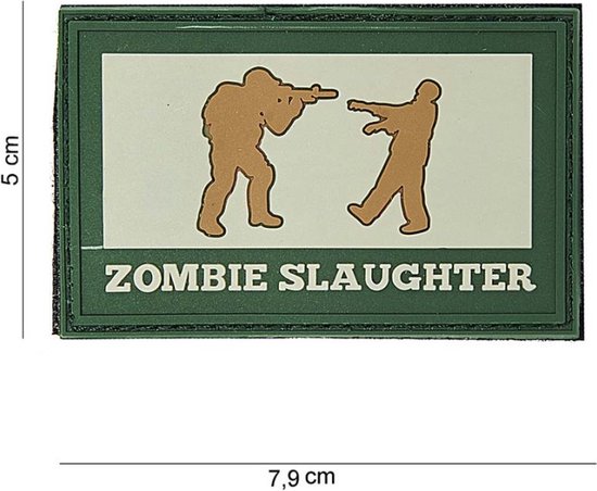 101 Inc Embleem 3D Pvc Zombie Slaughter Rechthoek 10046 | bol.com