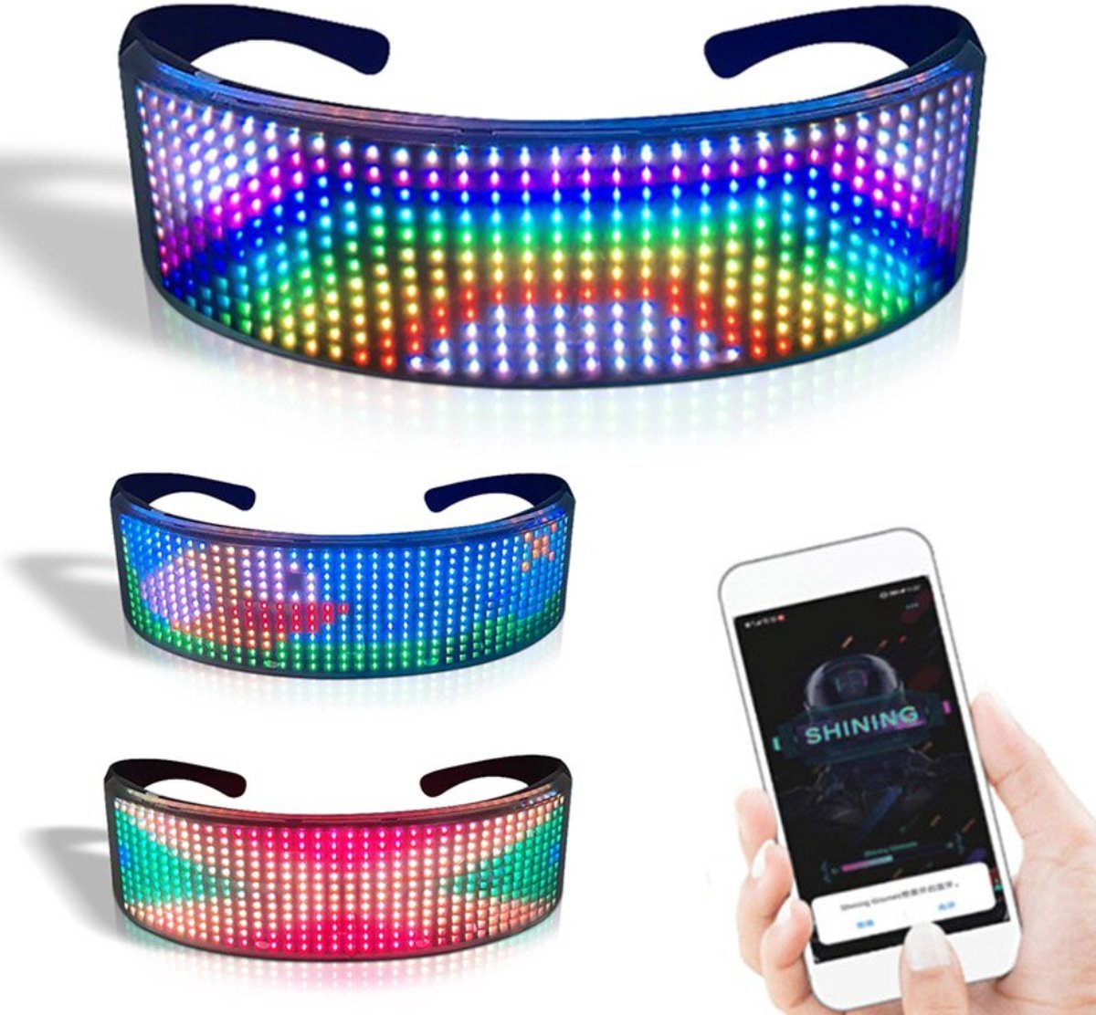 Currero Festival Bril - Bril Met Ledverlichting - Led Bril ...