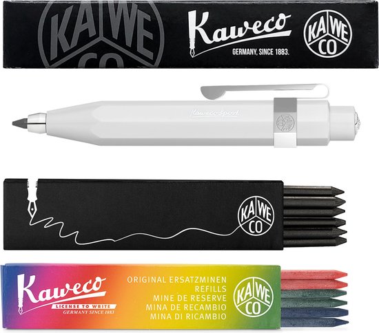 Kaweco - Vulpotlood 3,2 - Skyline Sport - Oktogonal Clip Chrome - Wit ...