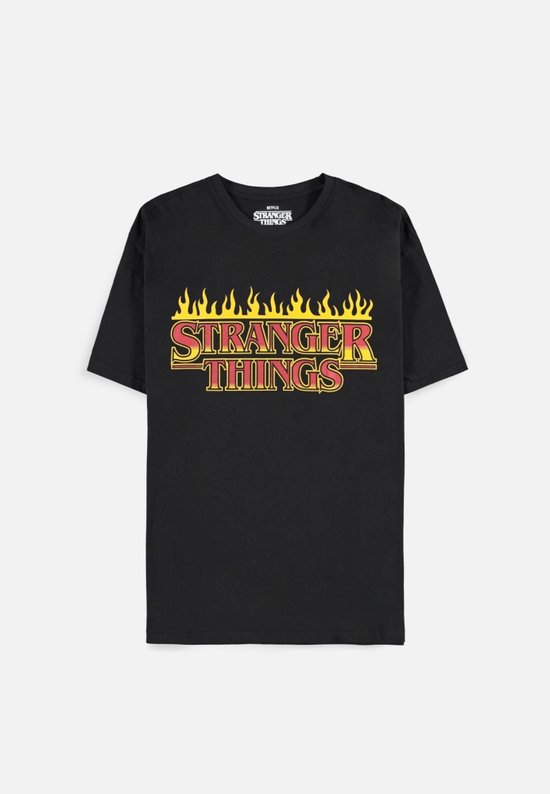 Stranger Things Heren Tshirt -L- Fire Logo Zwart | Games | bol.com