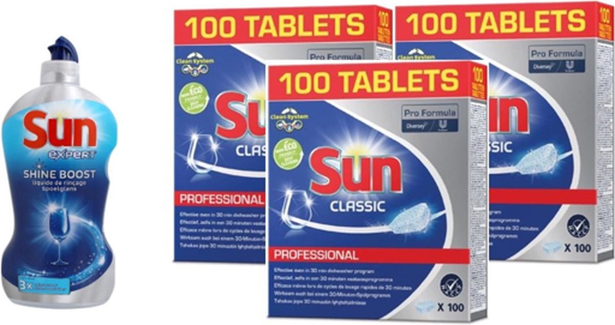 Sun Classic Voordeelset 300 tabletten + Spoelglans | bol