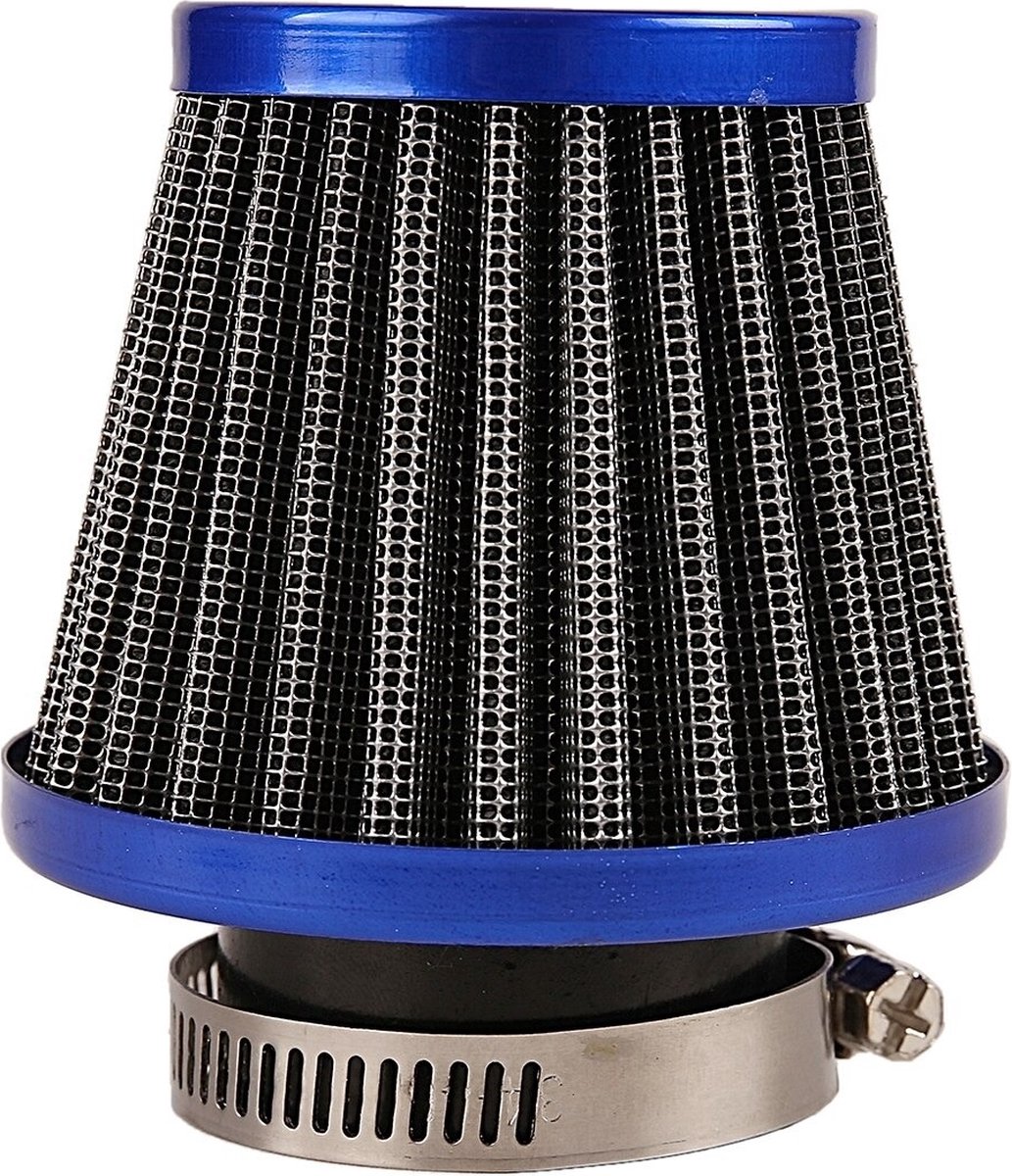 Motorbike - Crossmotor Open Luchtfilter Blauw - Sport Filter (38mm ...