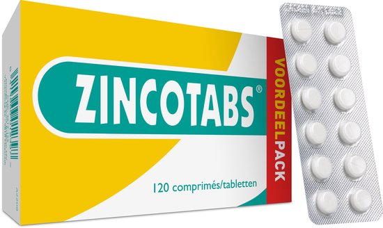 Zincotabs - Zinkgluconaat tabletten voor immuunsysteem - 120 tabletten ...
