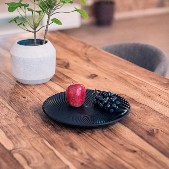 Houten sierschaal - tafeldecoratie met decoraties - design houten ...