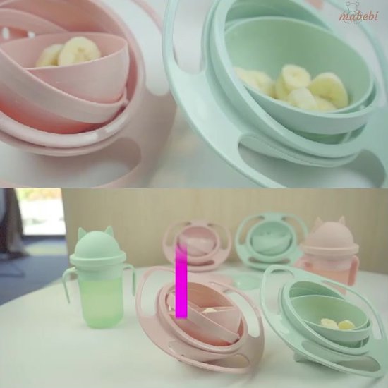 Mabebi 360° Oefenbeker - 360° Oefenkom - Kinderbeker met handvaten ...