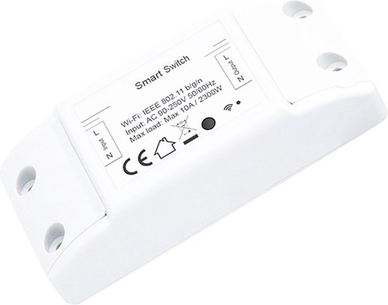 Nivian NVS-SMARTSWITCH-W Smart WiFi universele schakelaar met timer en ...