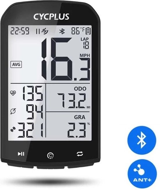 Draadloze Fietscomputer - Kilometerteller Fiets - Waterdicht - Digitale ...