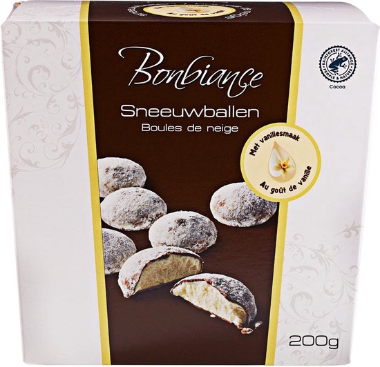 Bonbiance - Sneeuwballen Bonbons - 200 Gram - Chocolade - Zoetwaren ...