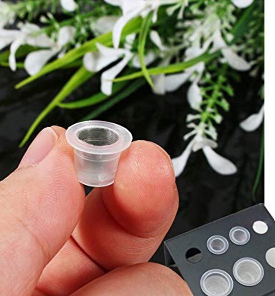 Tattoo inkt cups size S - 100 stuks -inkt cups - Wegwerp - Plastic ...