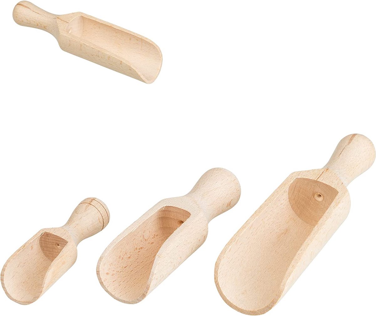 Smart Planet Set van 3 houten kruidenschepjes in verschillende maten ...