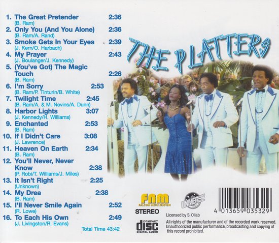 Platters - All The Hits, The Platters | Muziek | bol