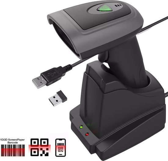 Scanner de codes-barres Detepo avec station de charge intelligente ...