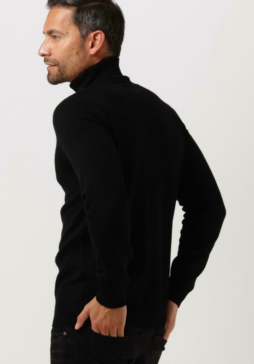 Solid Aknico Pulls & Gilets en laine d'agneau à col roulé uni - Zwart ...