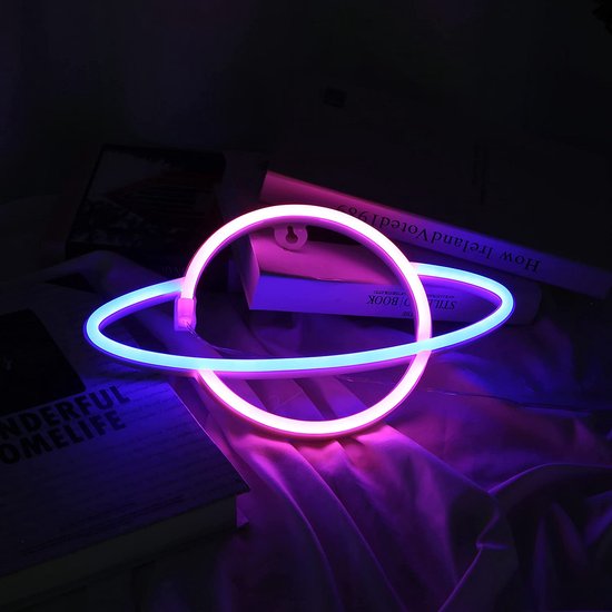 LED neon licht, fee neon licht met batterij en USB bediende neon ...