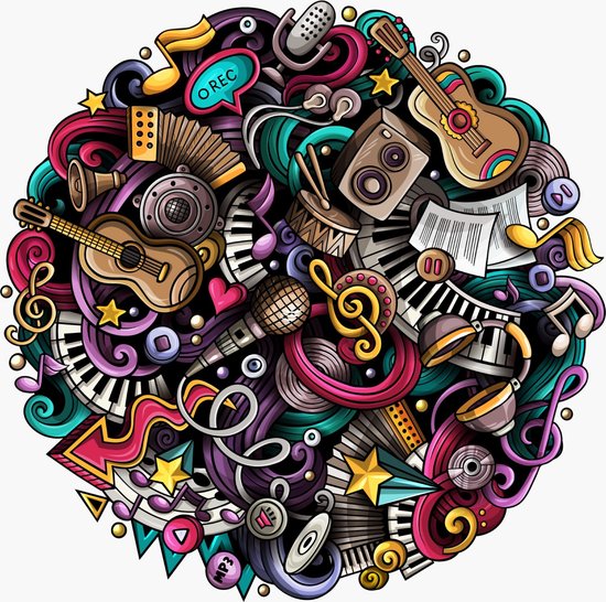 Legpuzzel | Creativiteit | Ronde Puzzel | 1000 Stukken | Volwassenen ...