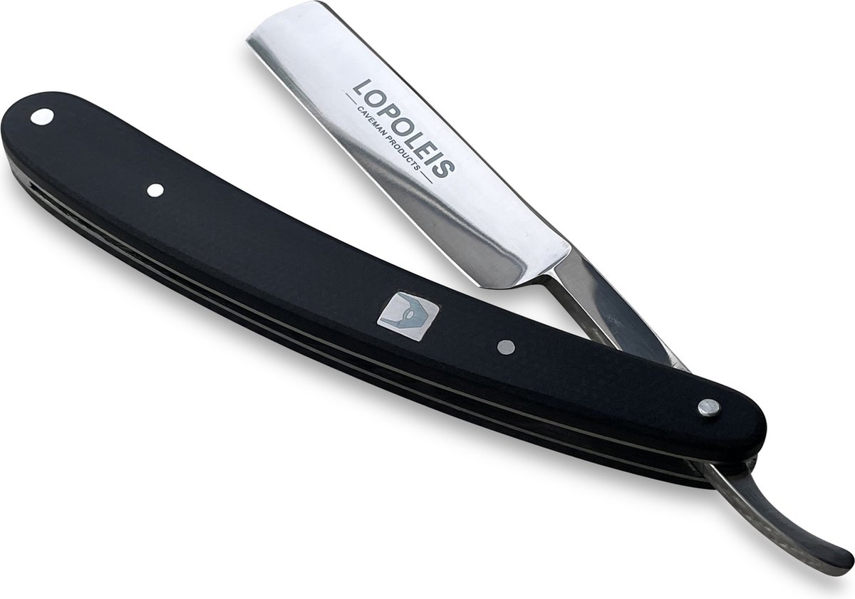 Lopoleis Open Scheermes – Straight Razor – Carbon staal – Klassiek ...
