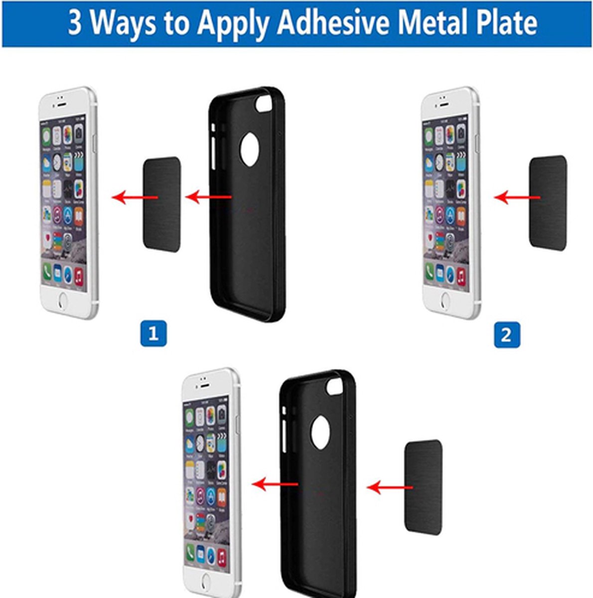 Metalen Plaat Voor Telefoonhouder I Magneet Smartphone Sticker I ...