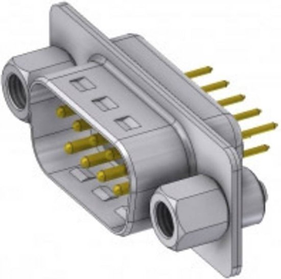 Deltron Connectors DTS09PY/2M85UNB5 D-sub stekker 180 ° Aantal polen: 9 Solderen,... | bol