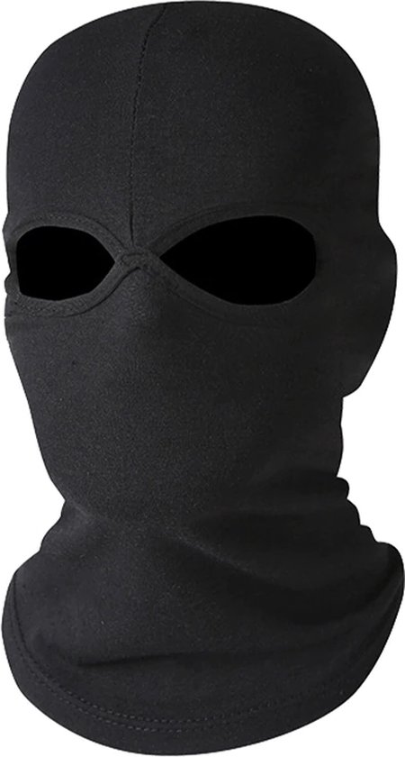 Balaclava Muts 2 Gaten - Bivakmuts - Skimuts - Muts Motor - Zwart - van ...