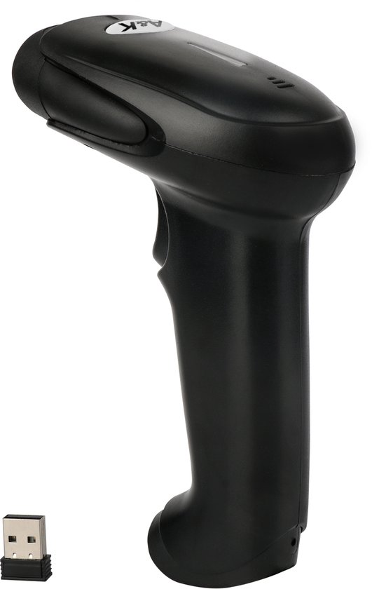 A&K Draadloze Bluetooth USB Barcode Scanner | Draadloos | Universeel ...