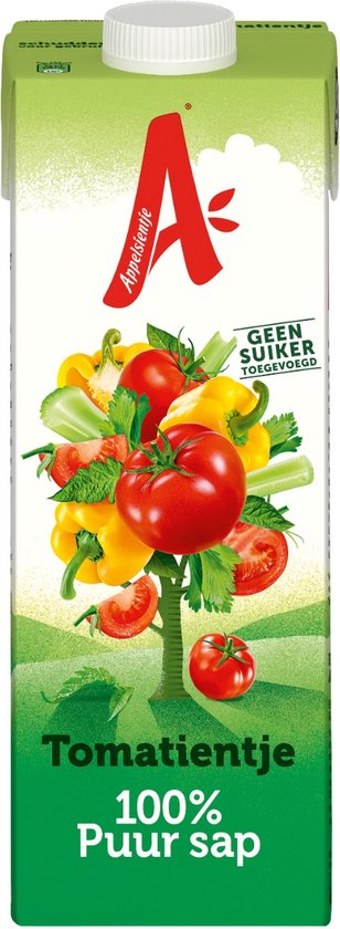Appelsientje Tomatensap tomatientje 8 pakken x 1 liter | bol