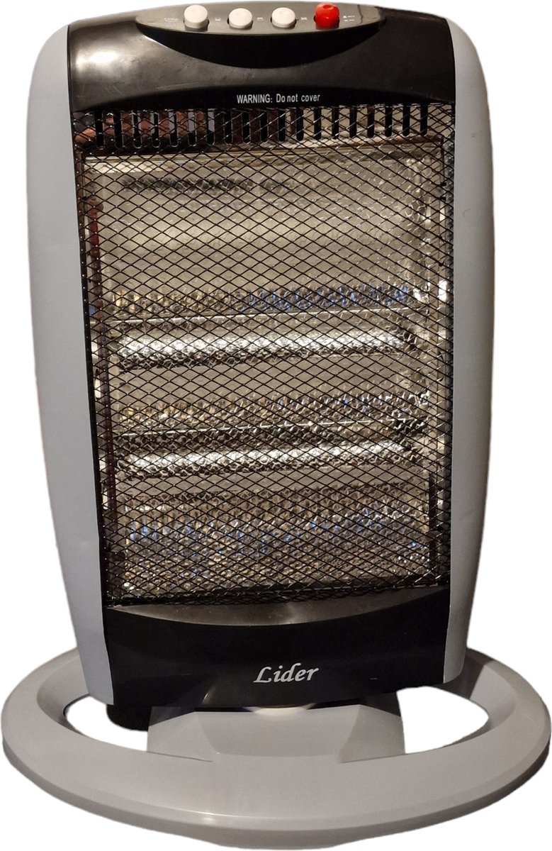 Elektrische kachel - 1200W - Halogeen Verwarming - Elektrische ...