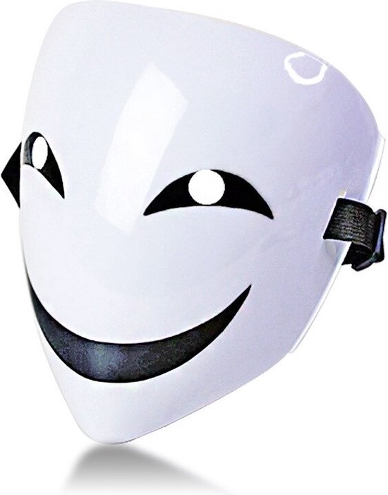 Face Mask Smiley – Halloween Masker – Wit | bol