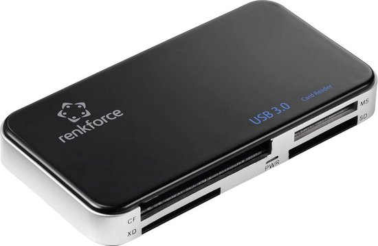 Renkforce RF-PCR-350 Externe geheugenkaartlezer USB 3.0 Zwart | bol.com