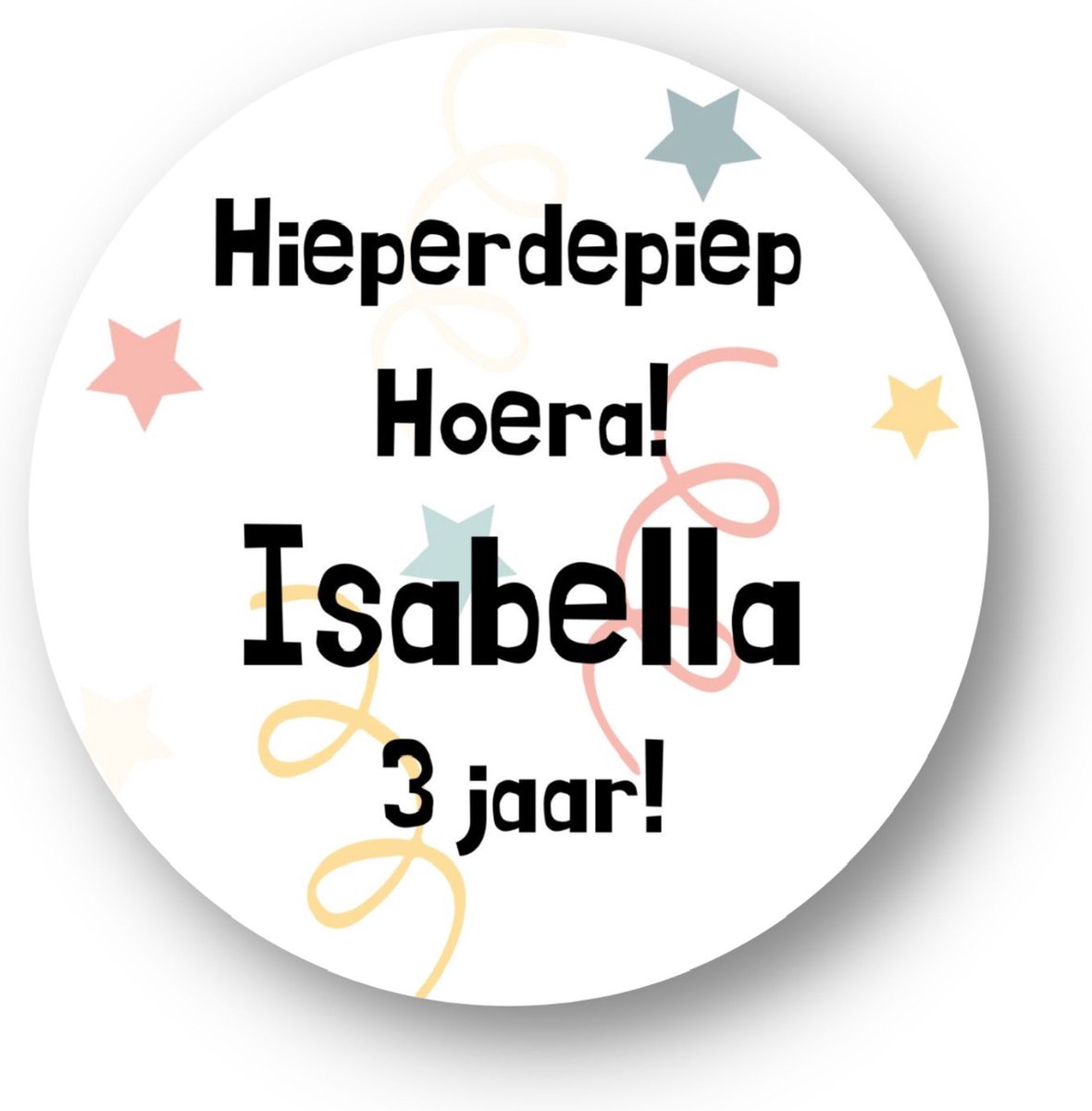 Stickers Met Naam Leeftijd Gepersonaliseerd | Feest Trakteren Uitdelen ...