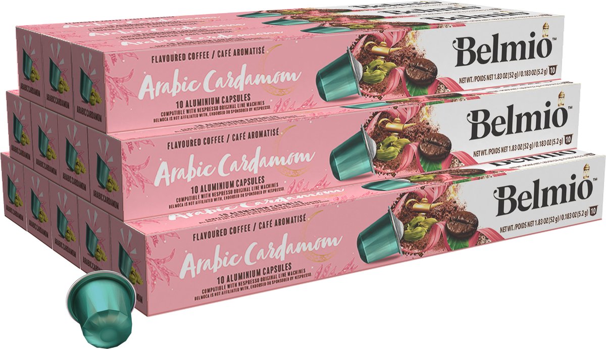 Belmio koffiecups - ARABIC CARDAMON capsules - 120 stuks | bol.com