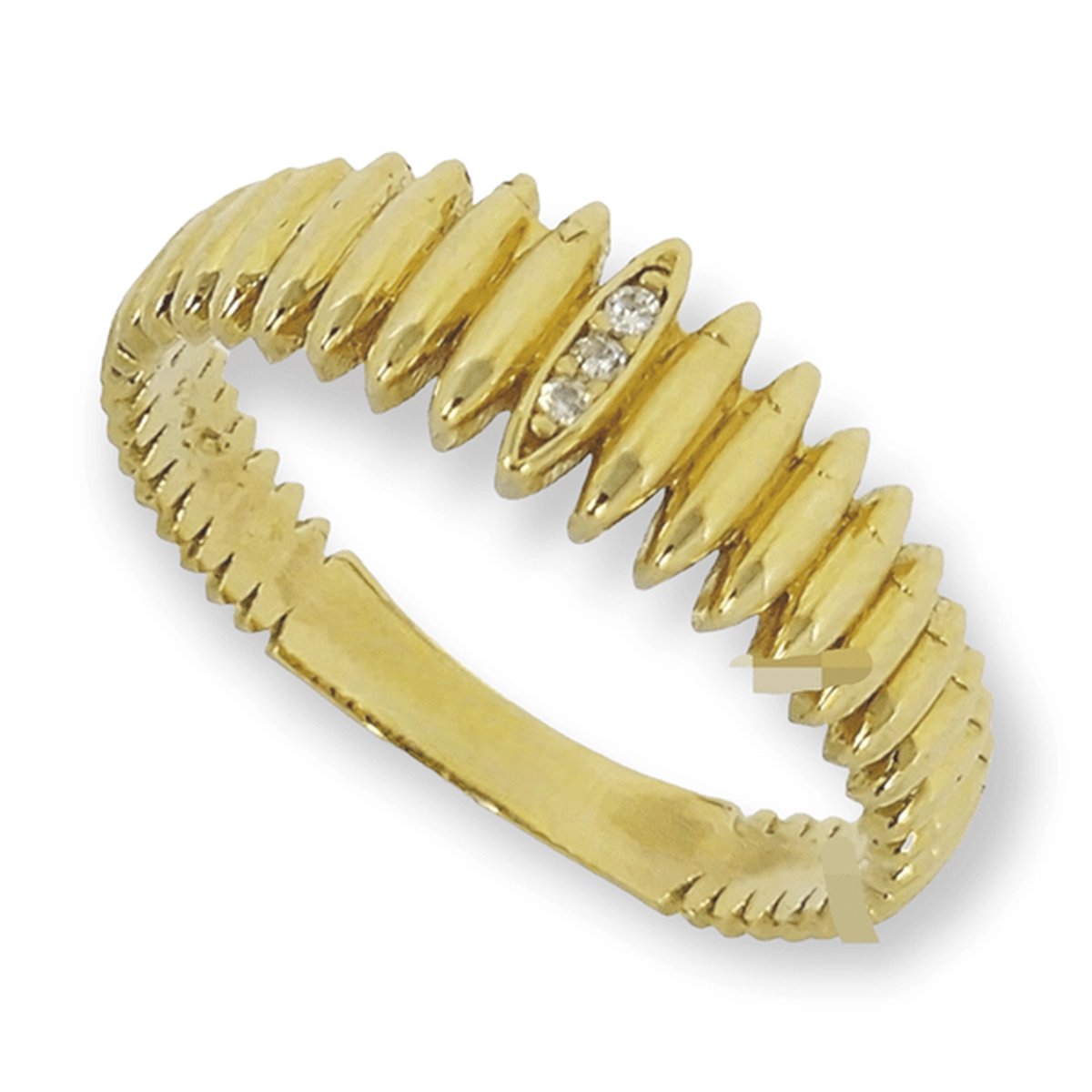 Gouden damesring fantasie 14 karaats | bol.com