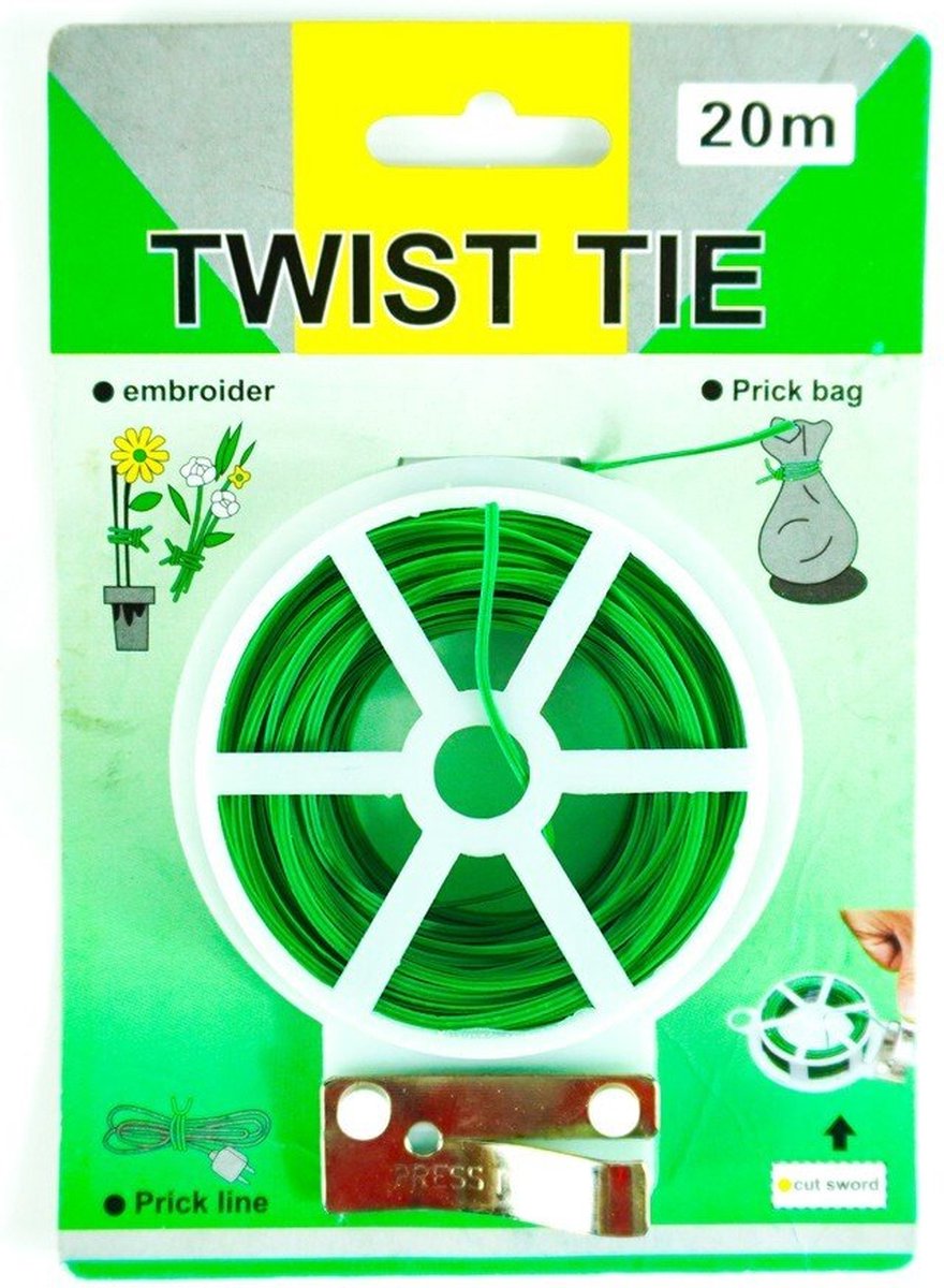 Twist Tie - Wire Spool – Plant Binddraad Op Rol - 20 Meter. | bol.com