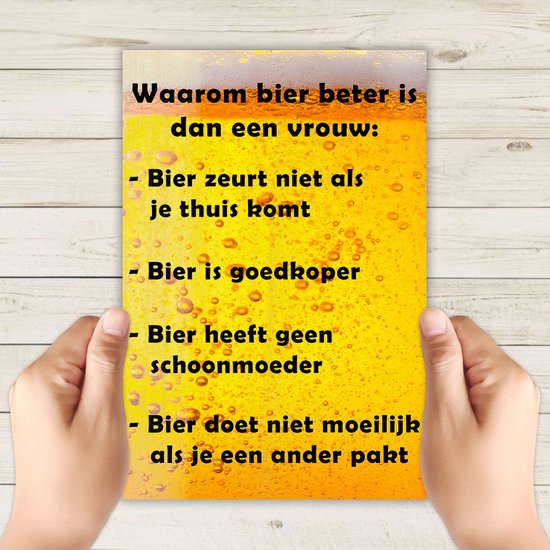 Spreukbord - Waarom Bier Beter Is Dan Een Vrouw - Hout - Vintage ...