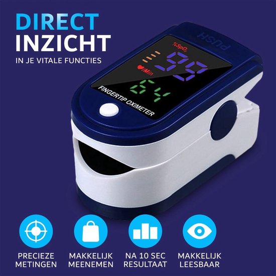 Hartslagmeter - Saturatiemeter - Zuurstofmeter - Pulse Oximeter ...