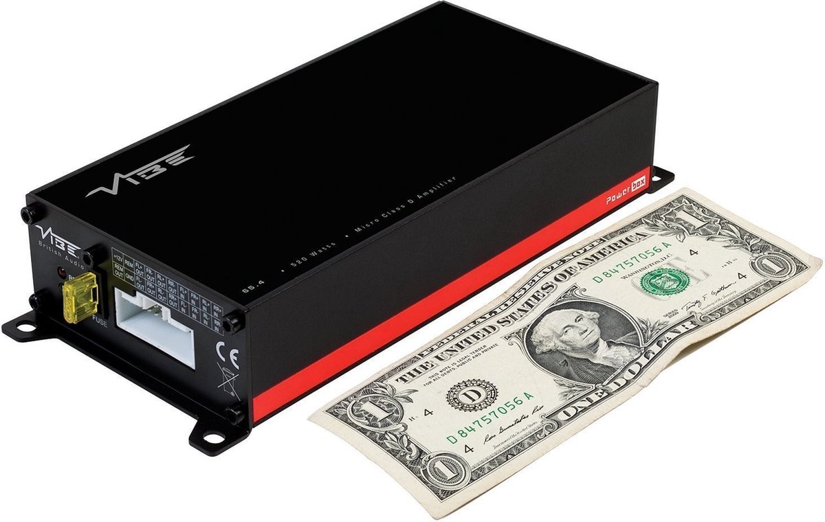 Vibe Powerbox 65.4M - Micro Amp ISO 2 ISO - 4 Kanaals Versterker ...