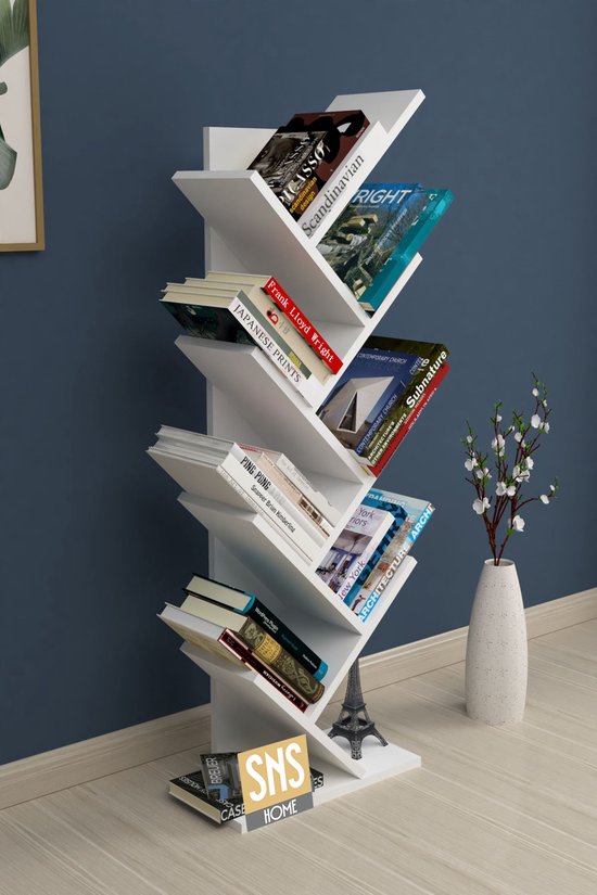 SNS Home - 13-06 - Houten Boekenplank - Decoratieve Boekenplank - Plank ...