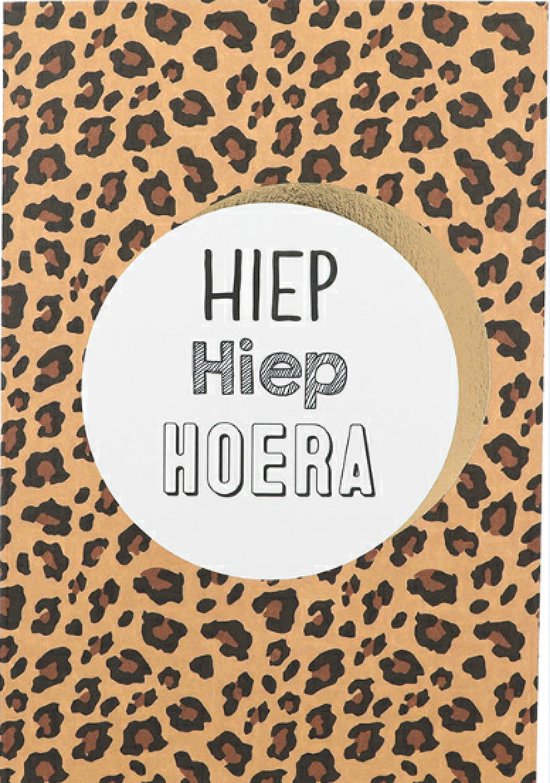 Depesche - Kaart "Go Wild" met de tekst "Hiep Hiep Hoera" - mot. 037 | bol