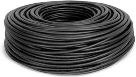 Stroomkabel op rol 2 ader H03VVH2-F, 2x0.75 mm2, rol 100 meter | Spanningskabel |... | bol.com