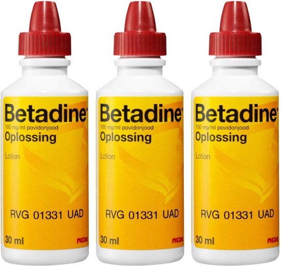 Betadine Oplossing - 3 x 30 ml | bol